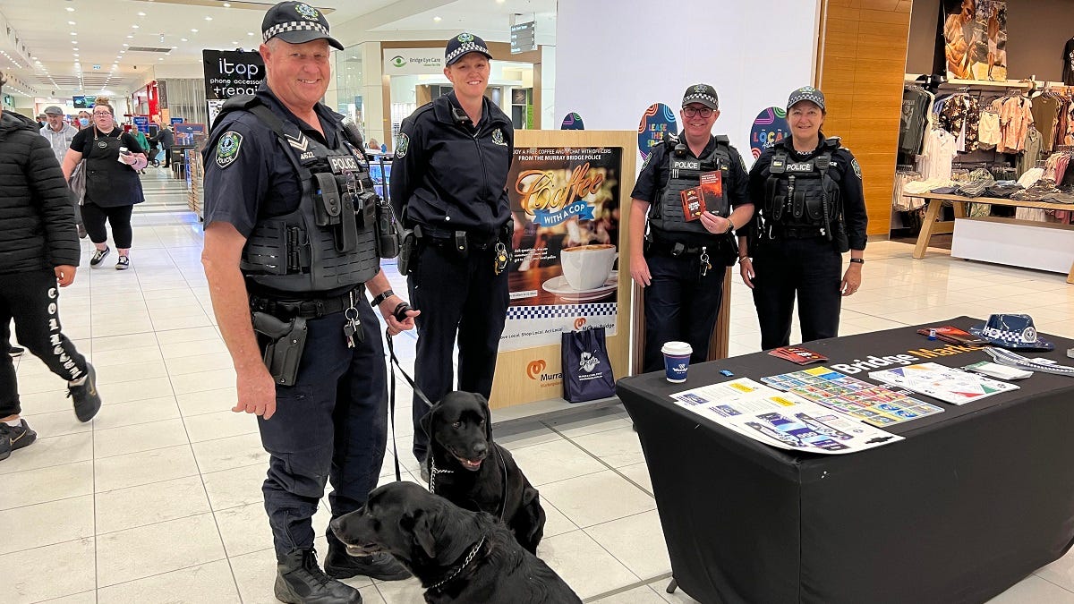Coffee, cops and canines appear at Murray Bridge Marketplace