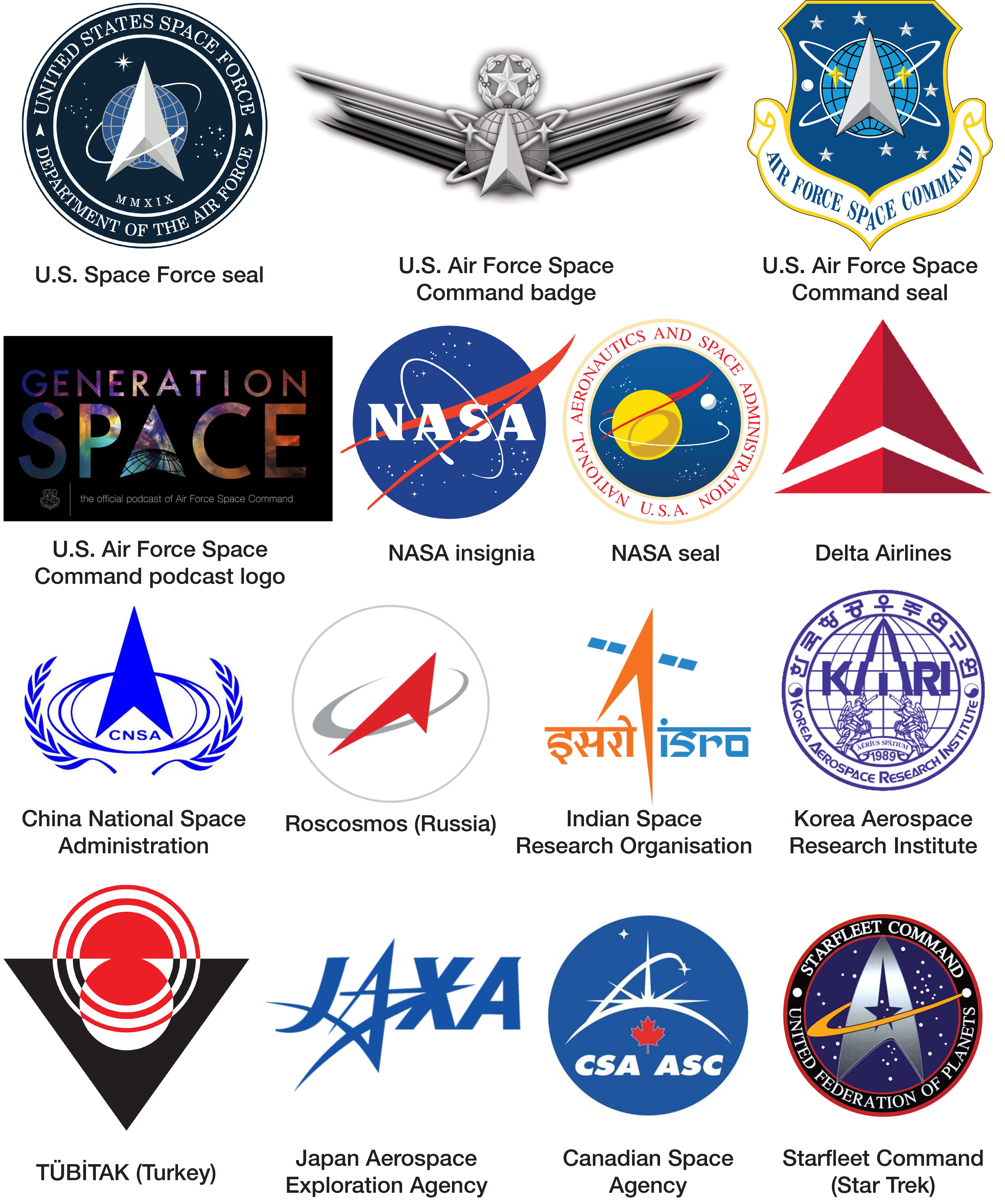 It's not just Star Trek. The Space Force logo looks familiar because it ...