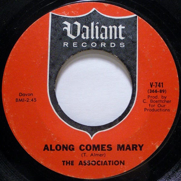 Inside Tracks #9: Tandyn Almer "Along Comes Mary" + The Association, R. Stevie Moore, Manhattan ...