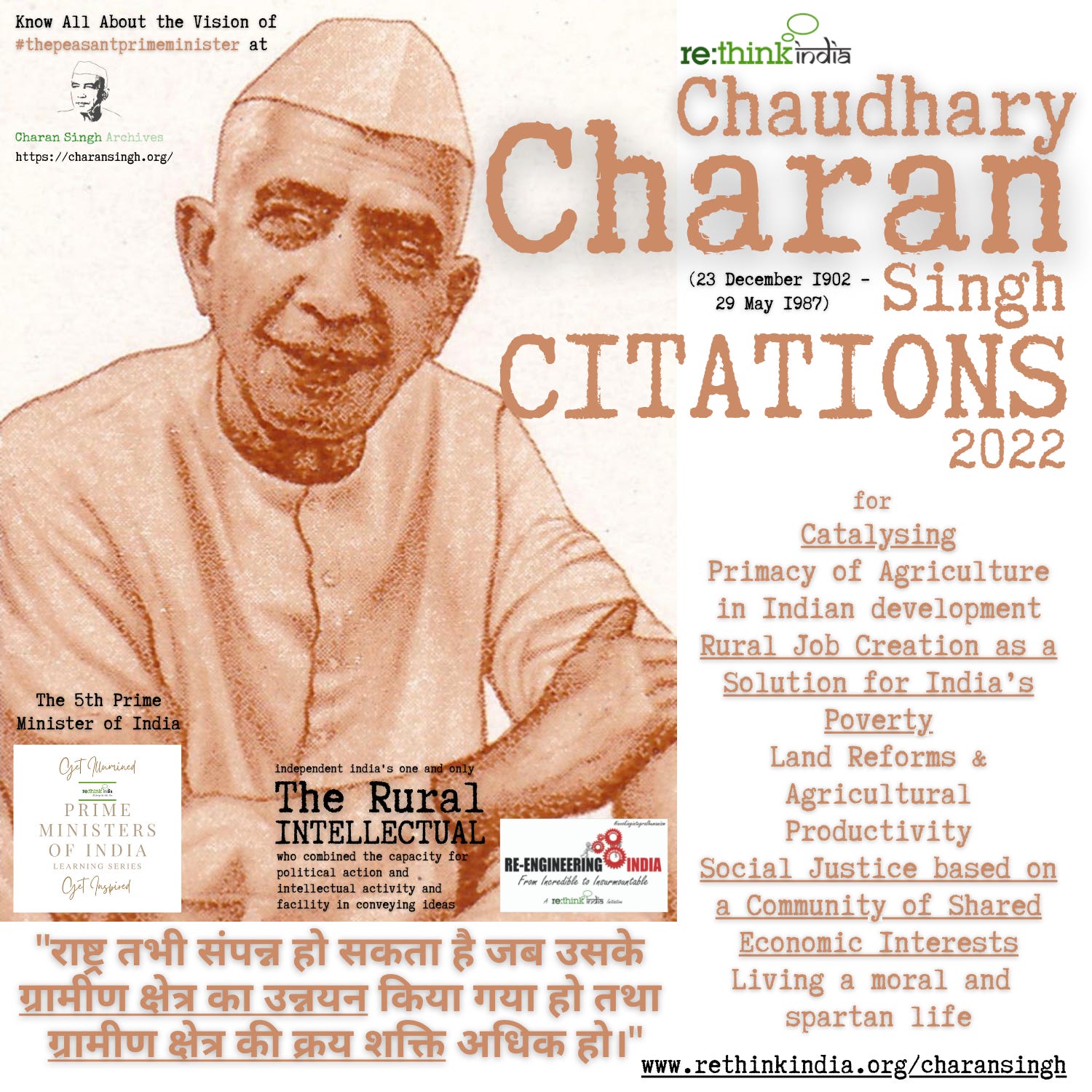 Chaudhary Charan Singh Citations 2022 :: Call for Nominations