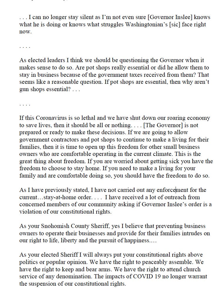 The Recall of Snohomish County Sheriff Adam Fortney