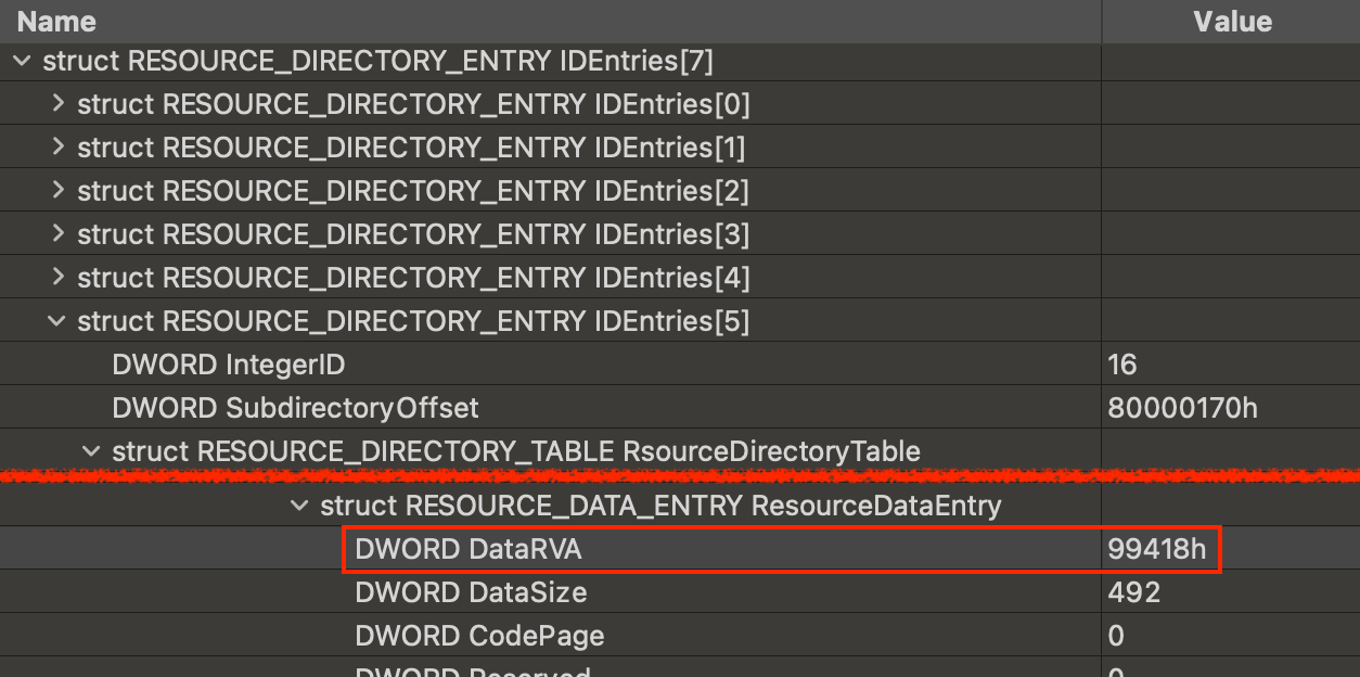 Non-Standard Version Information Resource