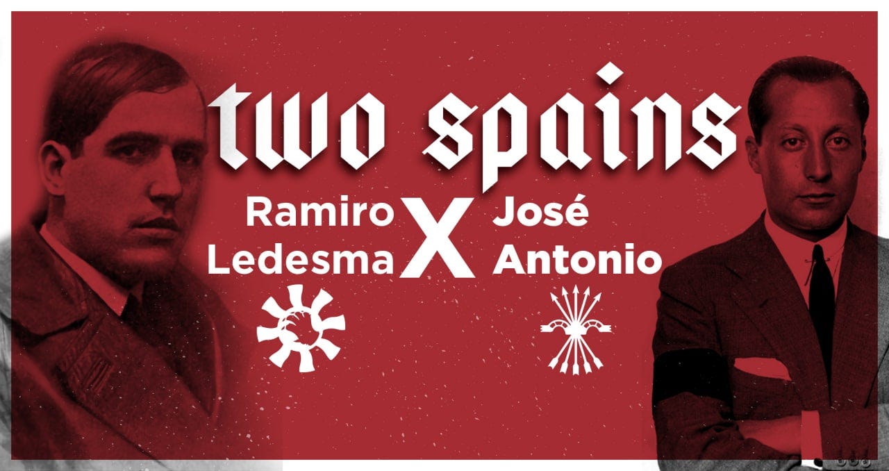 Two Spains: Ramiro Ledesma vs José Antonio