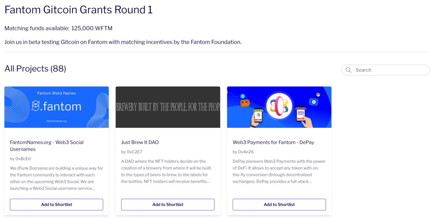 Mainnet Guide — Gitcoin Alpha Round [Fantom/UNICEF]