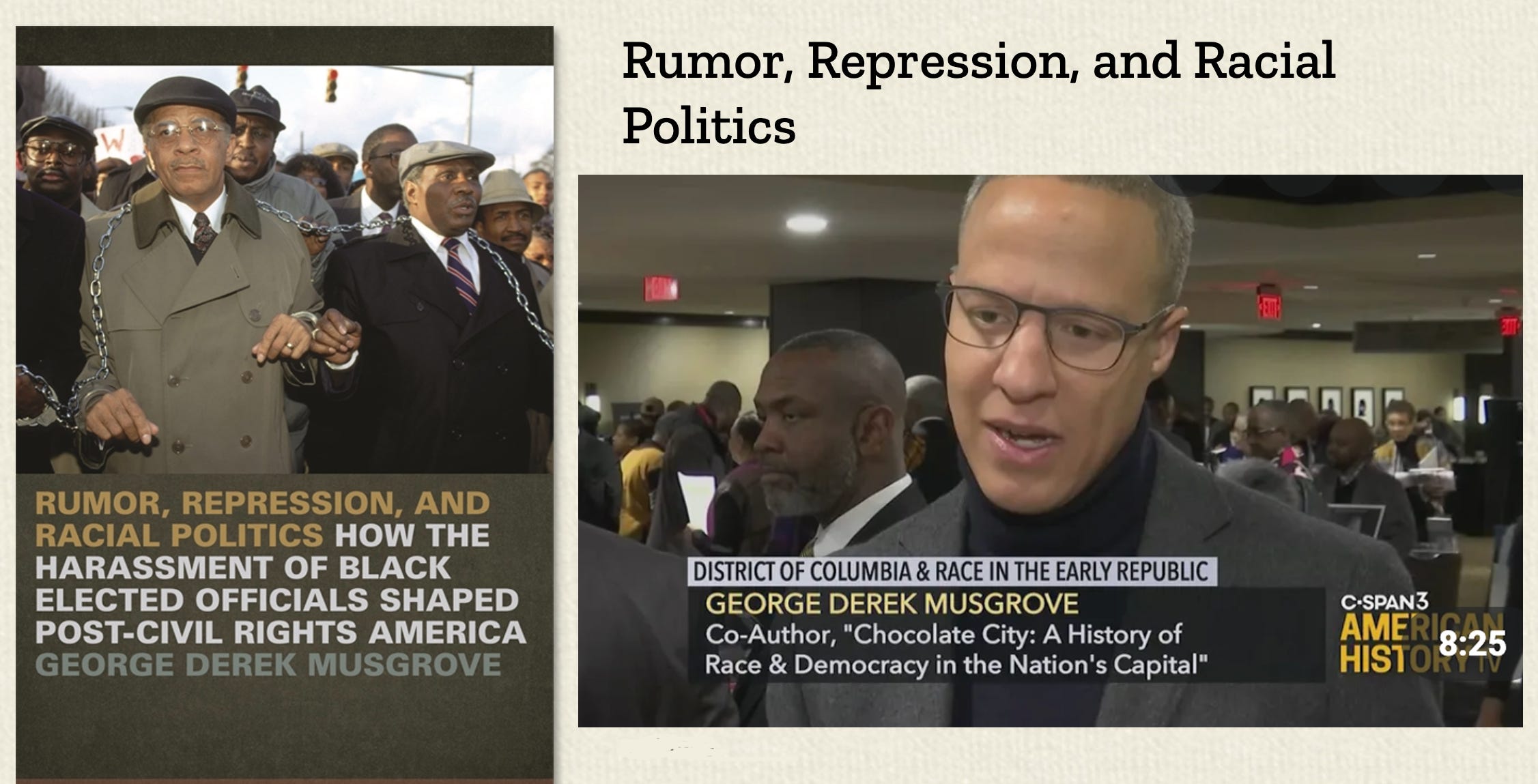 George Musgrove Book “Rumor, Repression, and Racial Politics” is a Must ...