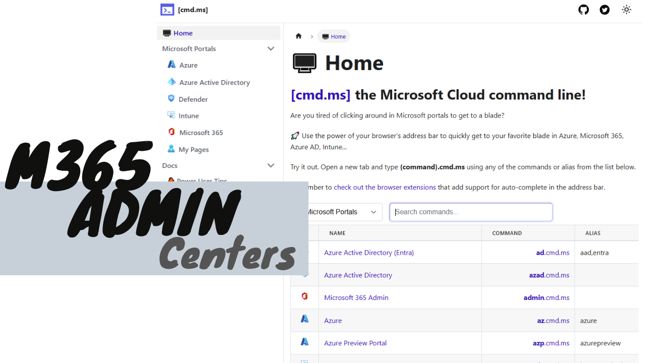 Navigating M365 Admin Portals in Style - by Andy Lombardo