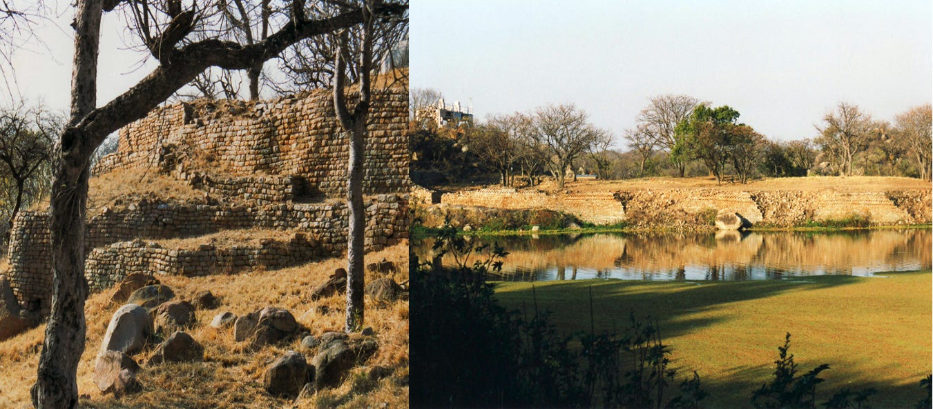 Stone palaces in the mountains : Great Zimbabwe and the ruined cities ...