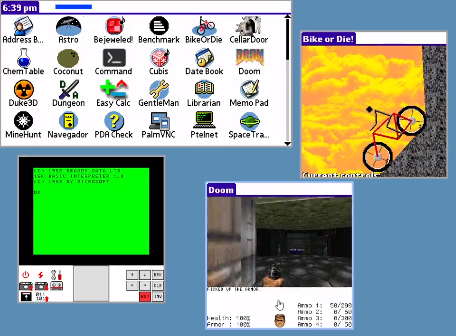 Multitasking, Desktop PalmOS? Yes. It's real.