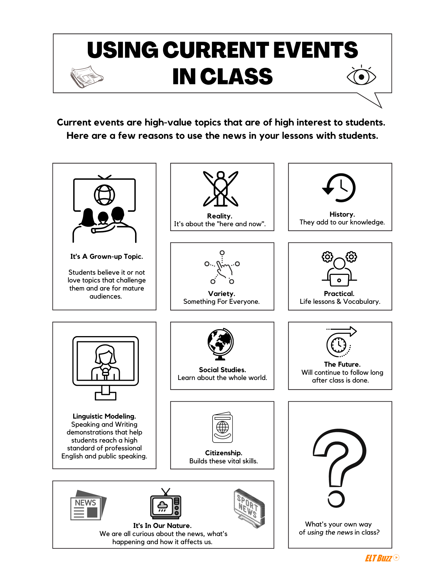 Using Current Events In Class - by David Deubelbeiss