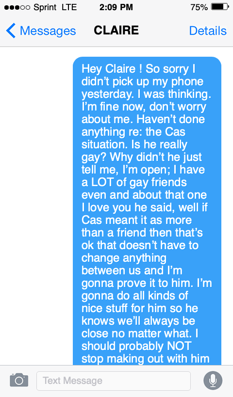 NOT a freakout this makes total sense - Dean Daily