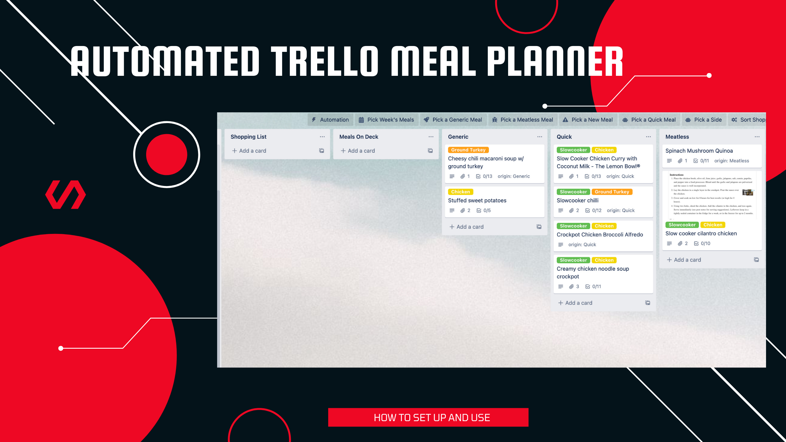 Automated Meal Planning with Trello - by Brittany Joiner