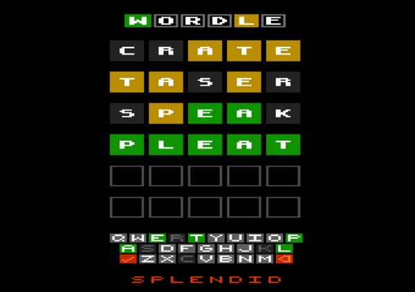 Wordle ported to Windows 3.1, PalmOS, DOS, Linux Terminal... and much more.