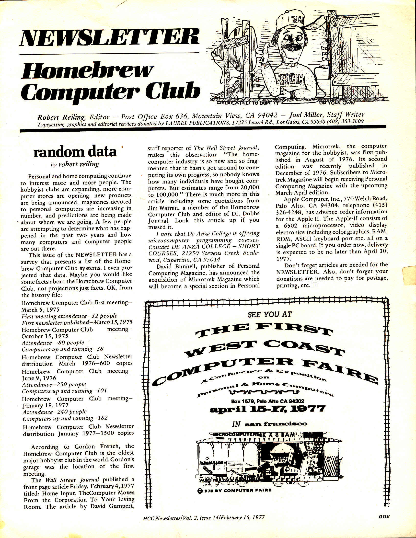 Ground Zero for the Personal Computer Industry: 1977's West Coast ...