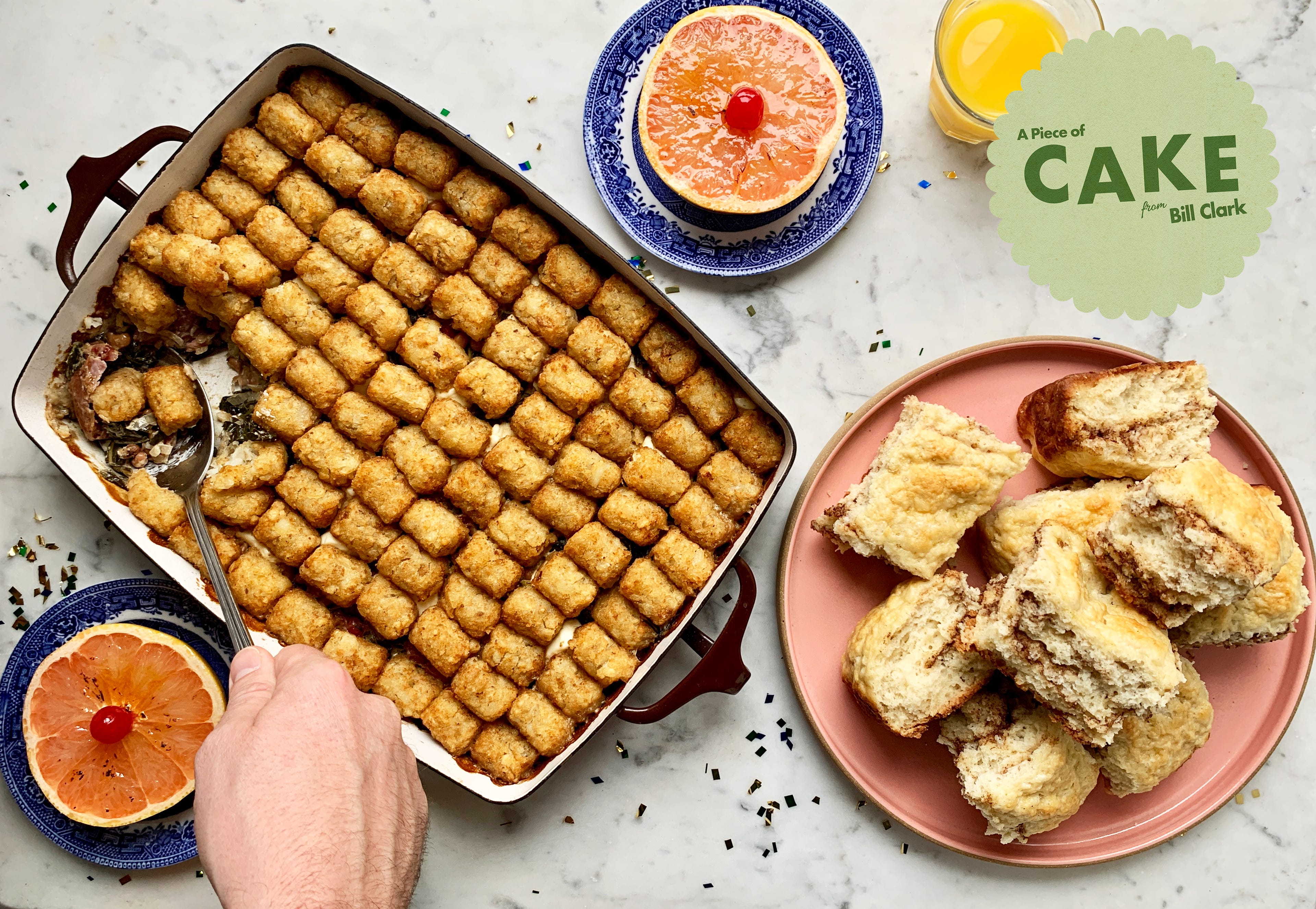 Cinnamon Butter Pan Biscuits and Black-Eyed Peas & Collards Hotdish: A ...