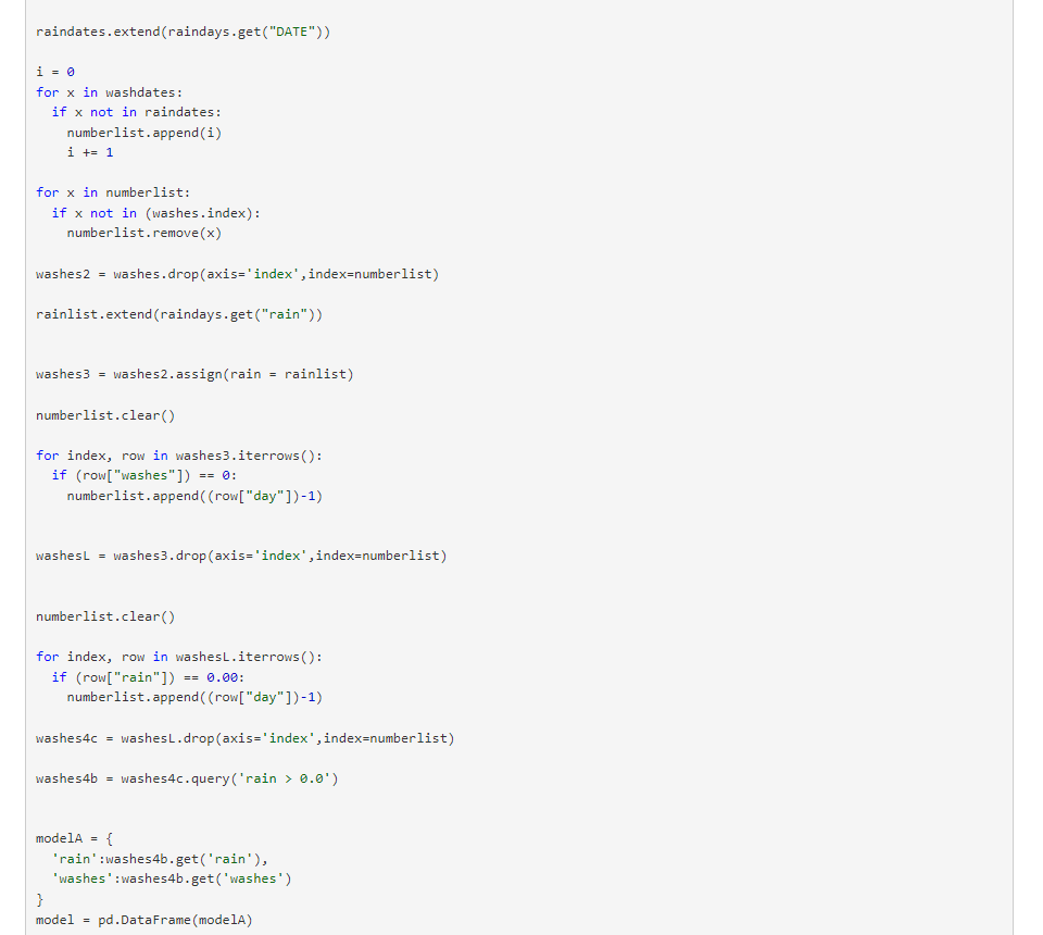 Carwashes in the Rain - Using Python and R for Regression Modelling