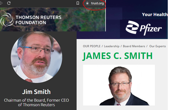 Pfizer Board Member Fact Checking Pfizer for Reuters