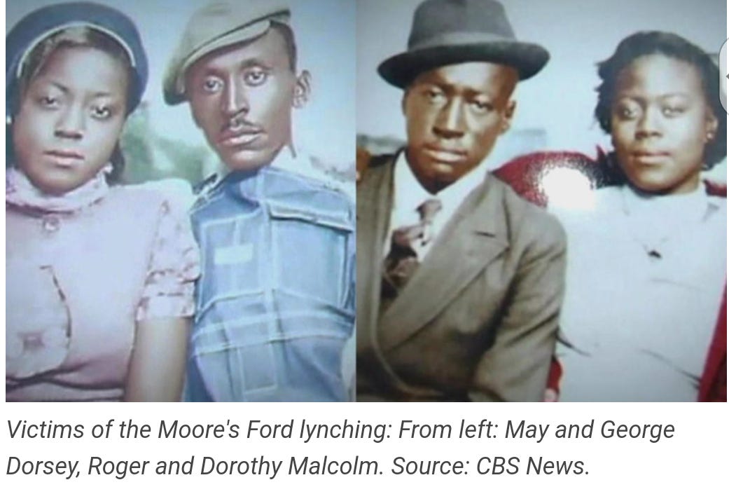 Remembering the Moore's Ford Bridge lynchings | Columnists ...