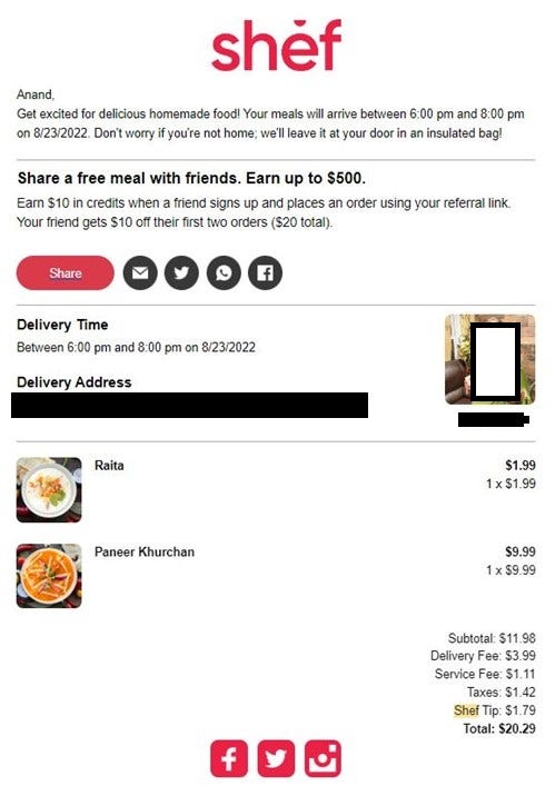 Shef - connecting real-life chefs to customers - by AKG