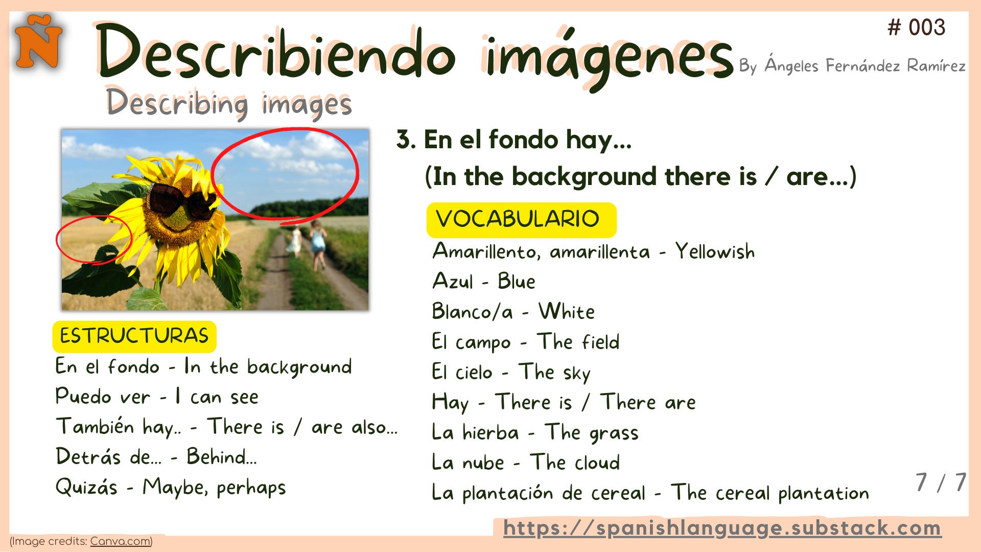 How to describe images in Spanish? (003)