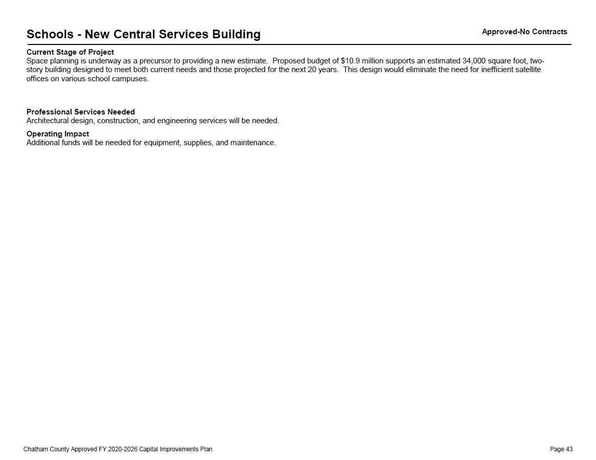 Construction of New $11.4M Chatham County Schools Central Services ...