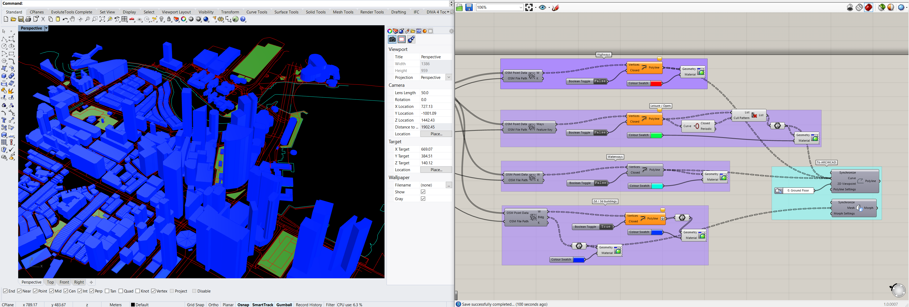 How to generate Urban Context automatically in ArchiCAD?