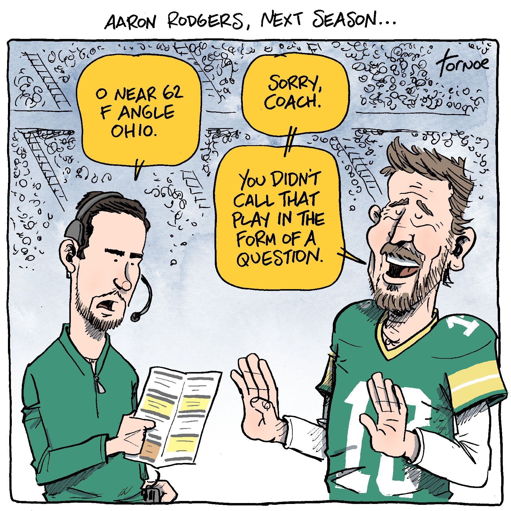 Who is Aaron Rodgers? - Rob Tornoe's Cartoon Newsletter