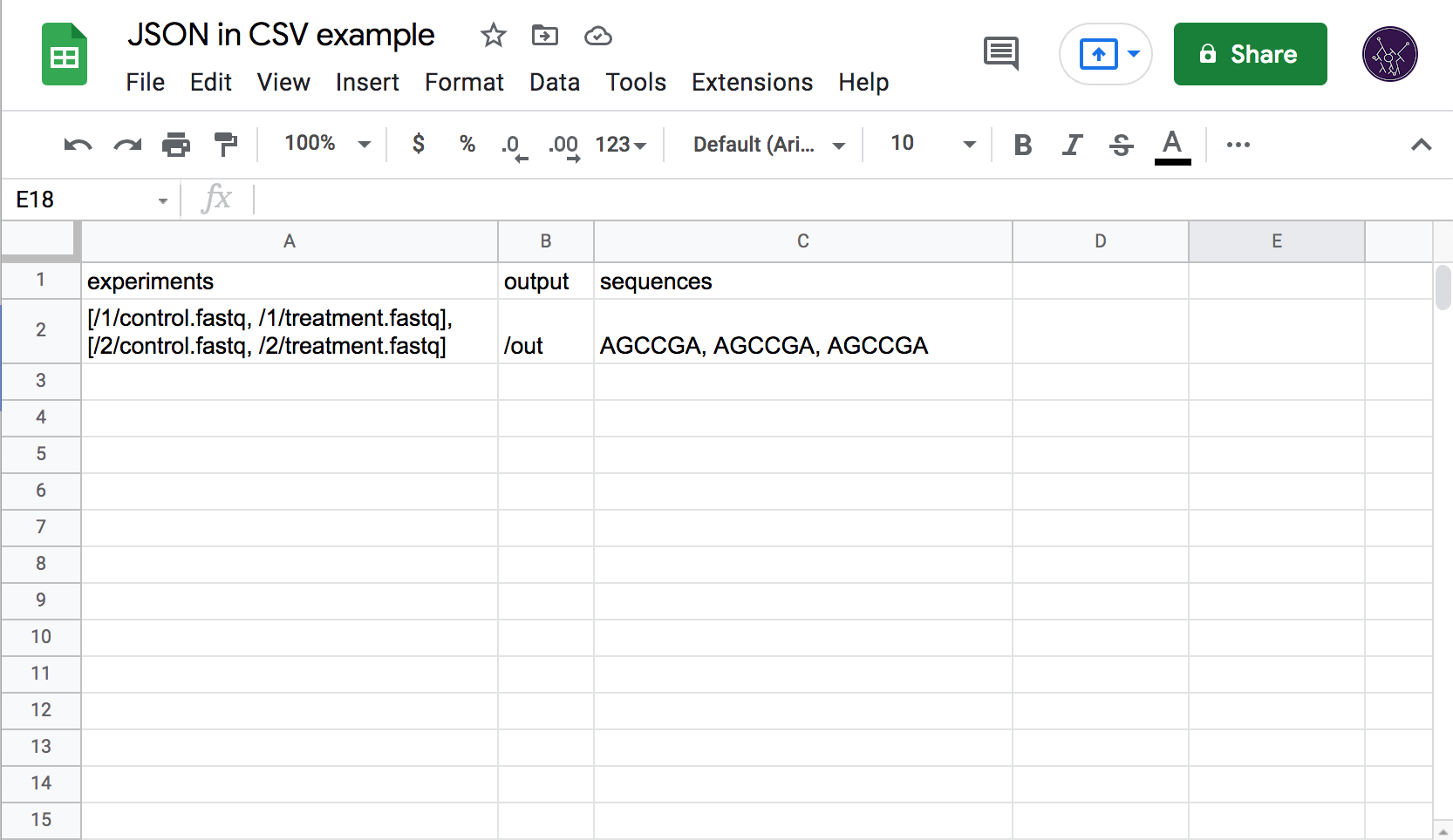 Structured CSV - by Max Smolin - LatchBio