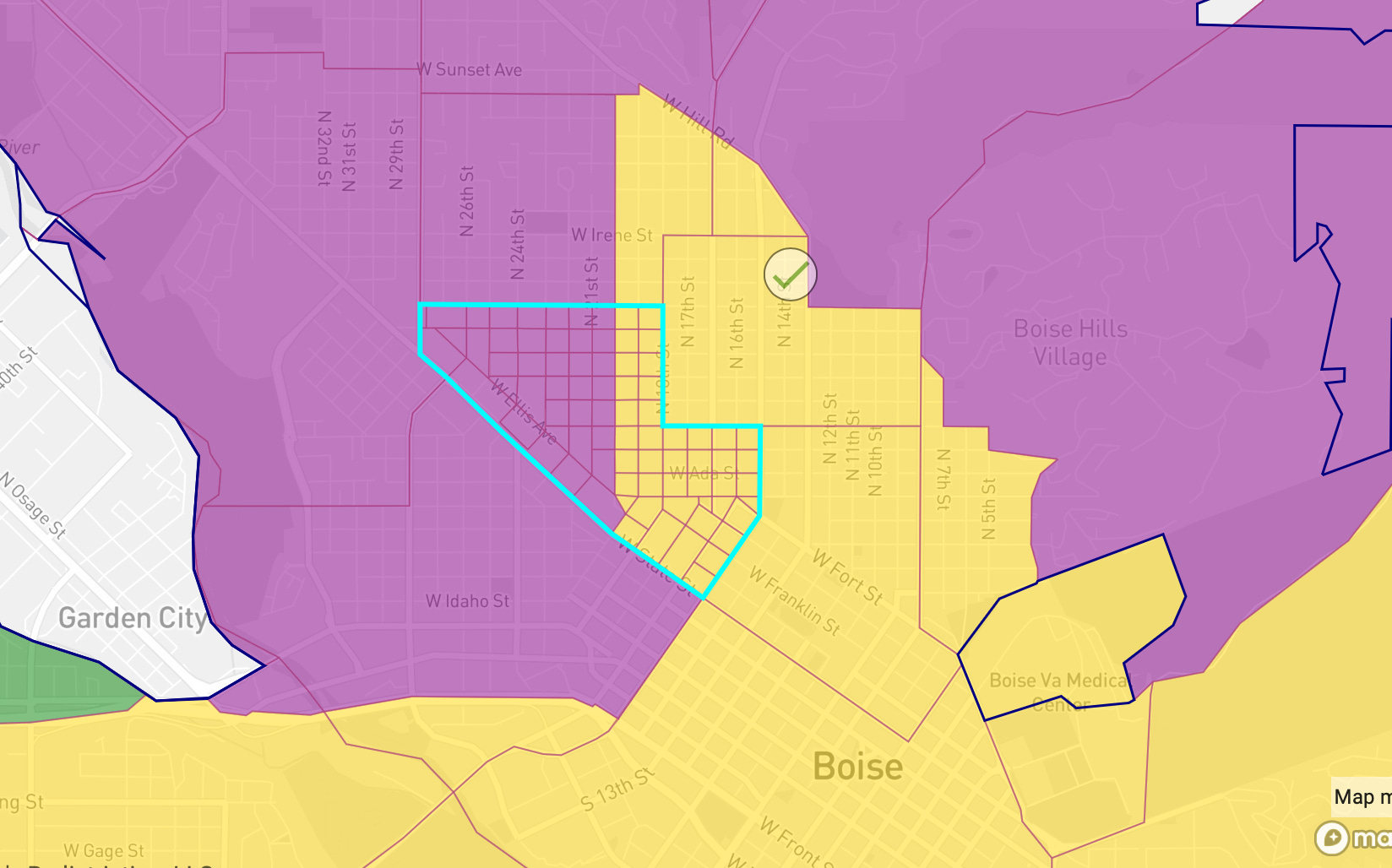 Boise City Council Districts - by Rory Hester