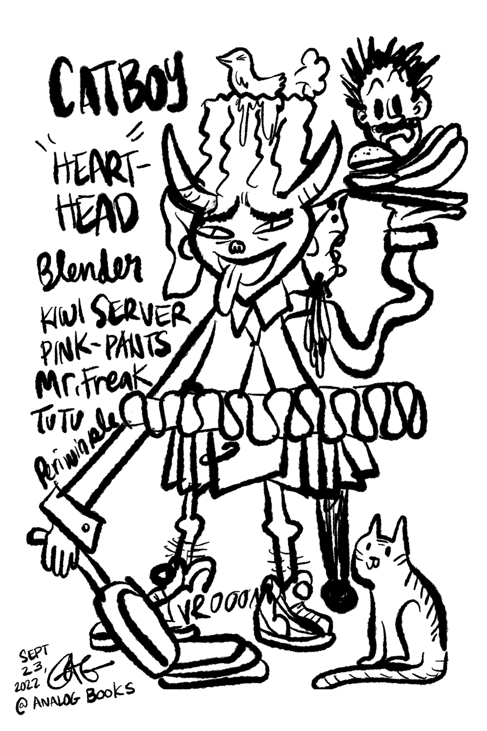 Cats, Creatures & Cursive Writing - by Gillian G.