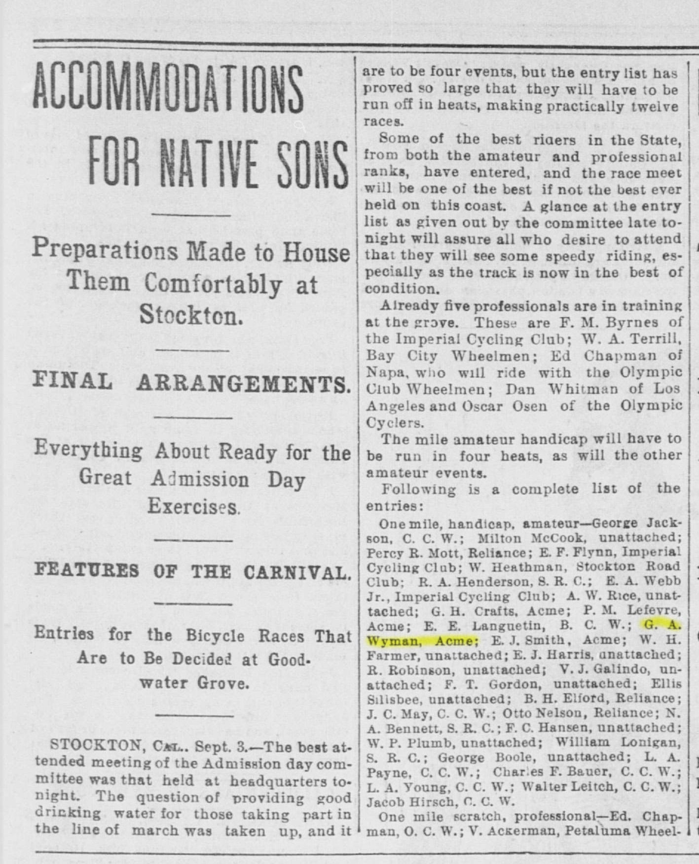 Enter George Adams Wyman... - by John M Flores