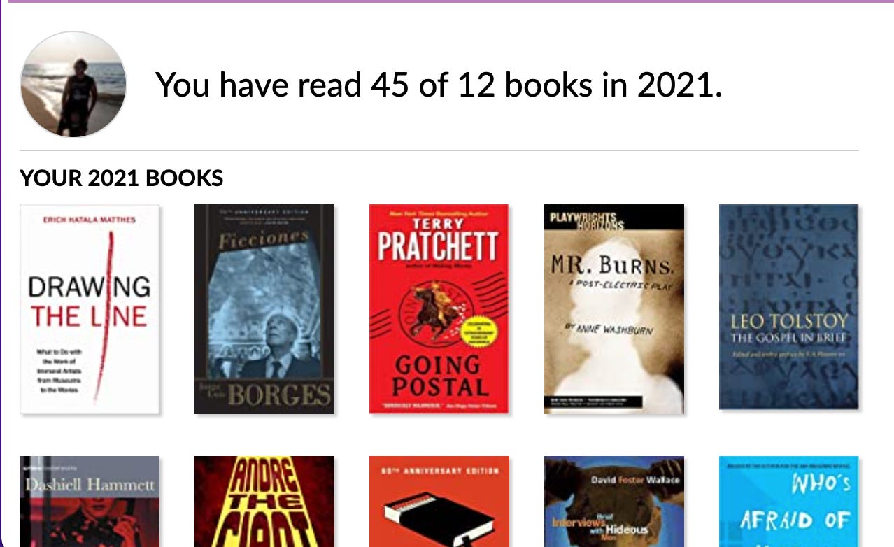 Middlebrow's 2021 Reading Round-Up - by Michael Maiello