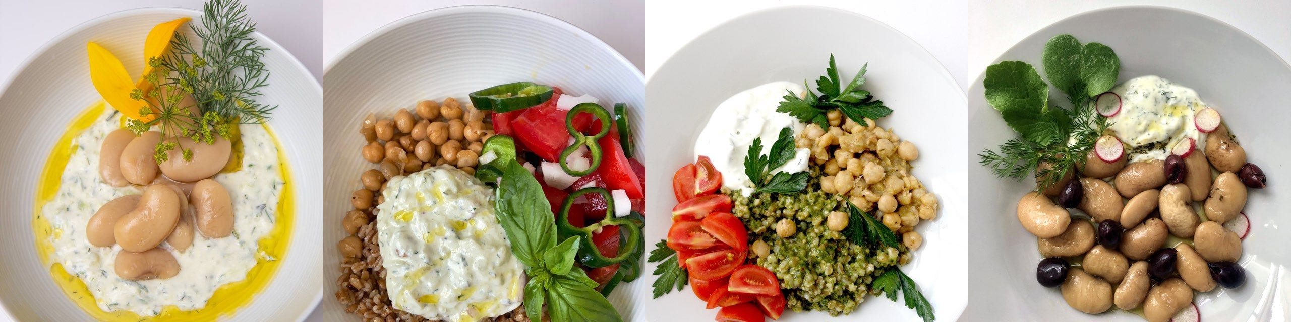 Grain bowls, herbed yogurt, magic melons - by Joseph Wain