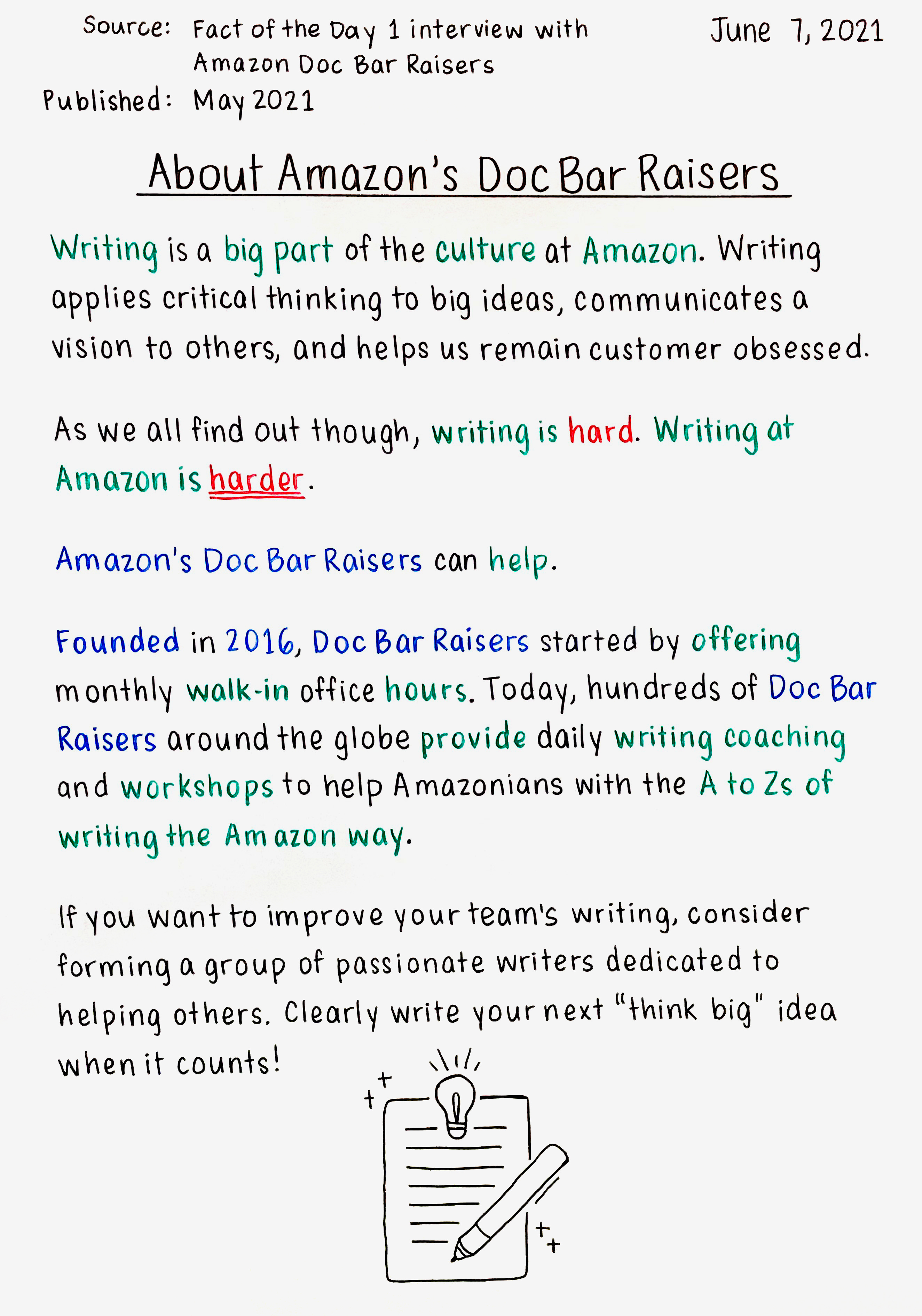 June 7: About Amazon’s Doc Bar Raisers - by Danny Sheridan