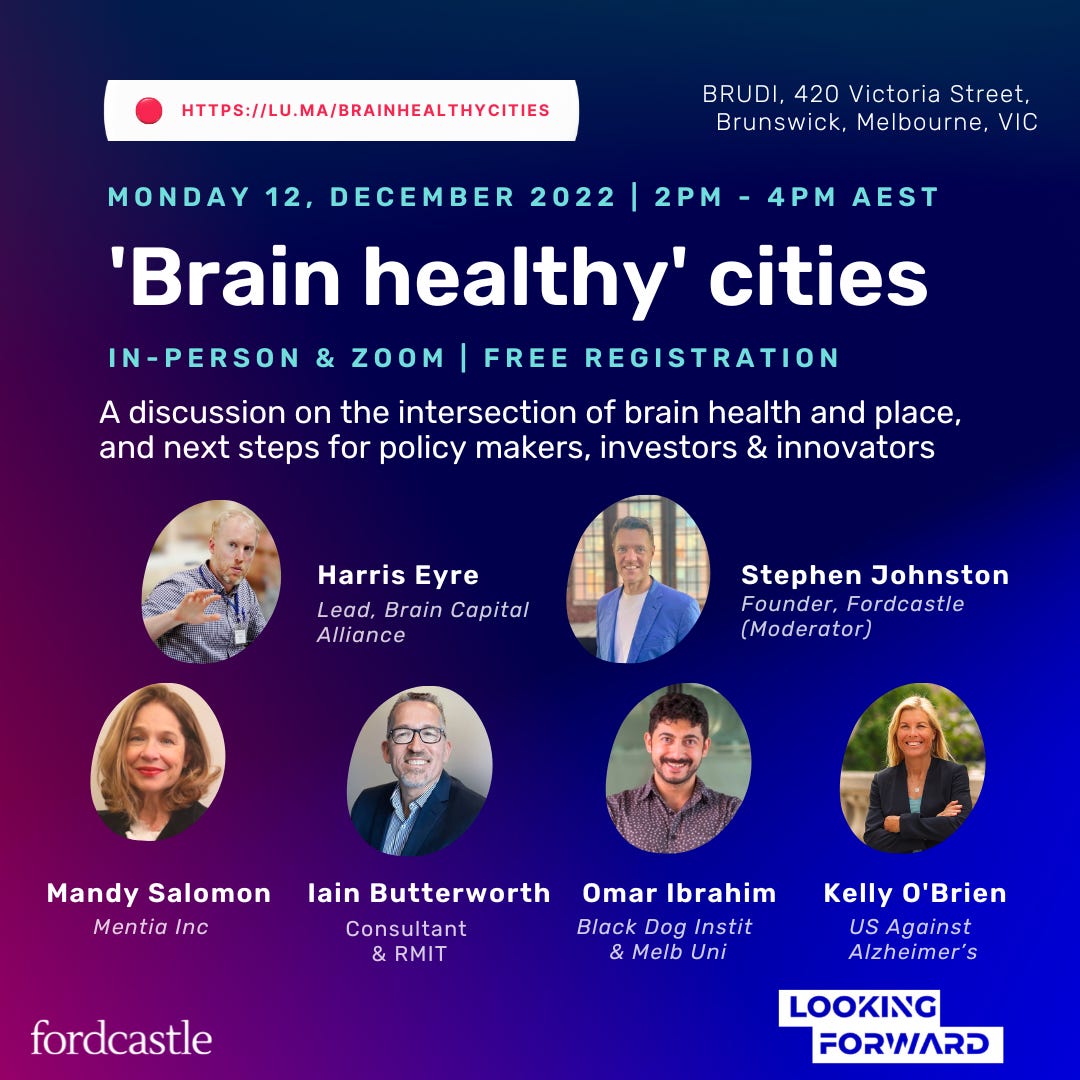 Brain Capital and Brain Healthy Cities