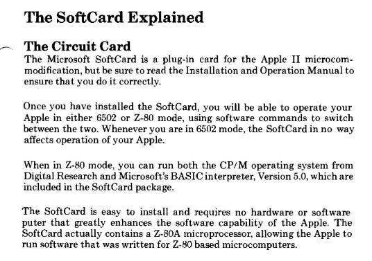 Microsoft's Biggest Product in 1980: the Z-80 SoftCard for the Apple II
