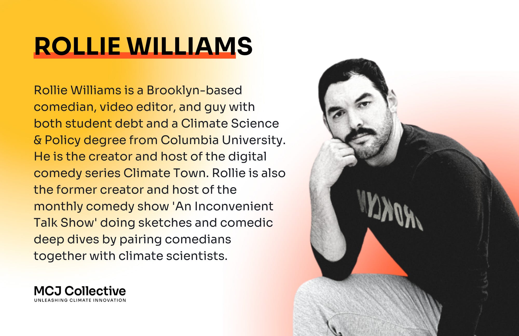 Using comedy to unpack complex climate topics with Rollie Williams ...