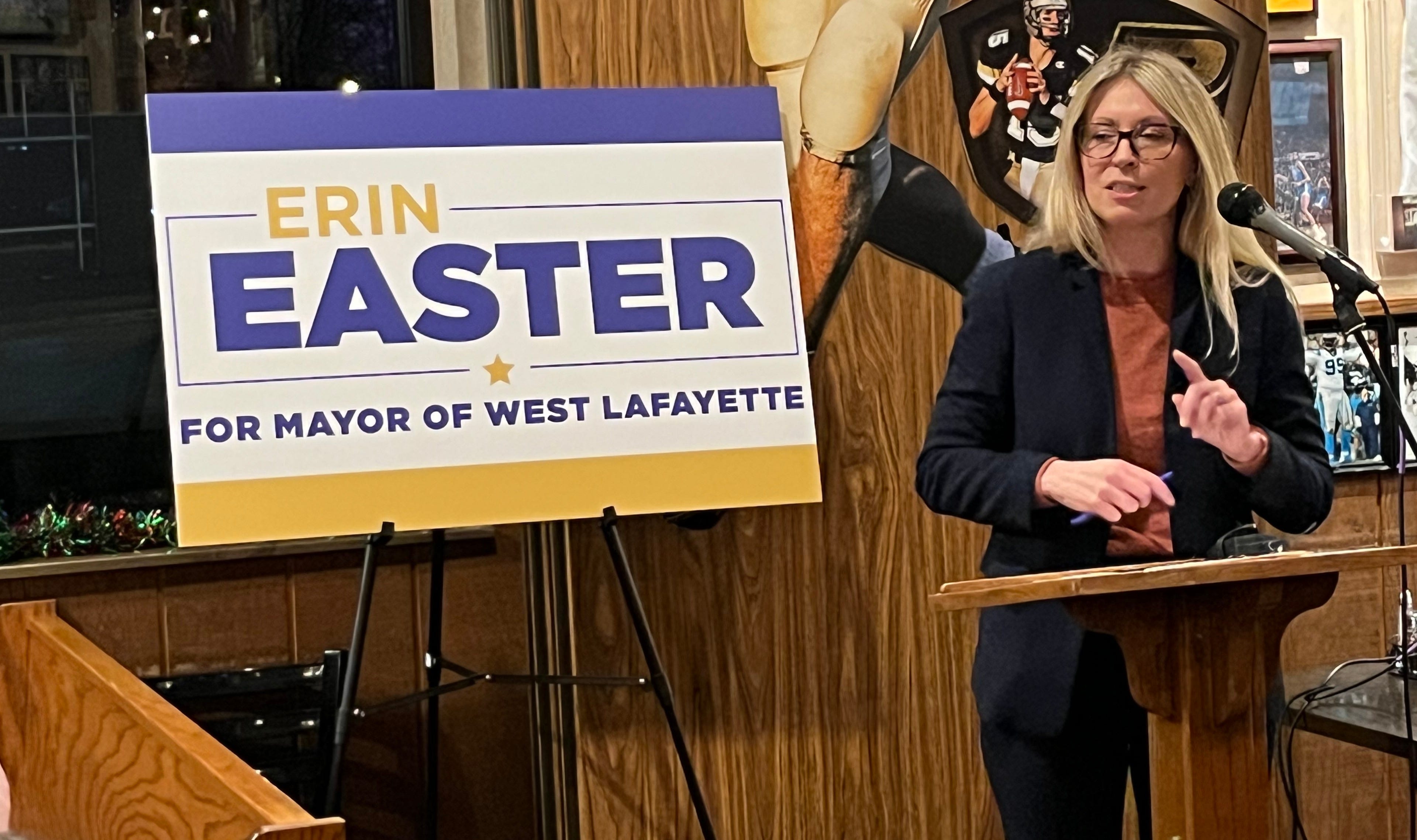 With Dennis’ backing, Easter announces bid for West Lafayette mayor