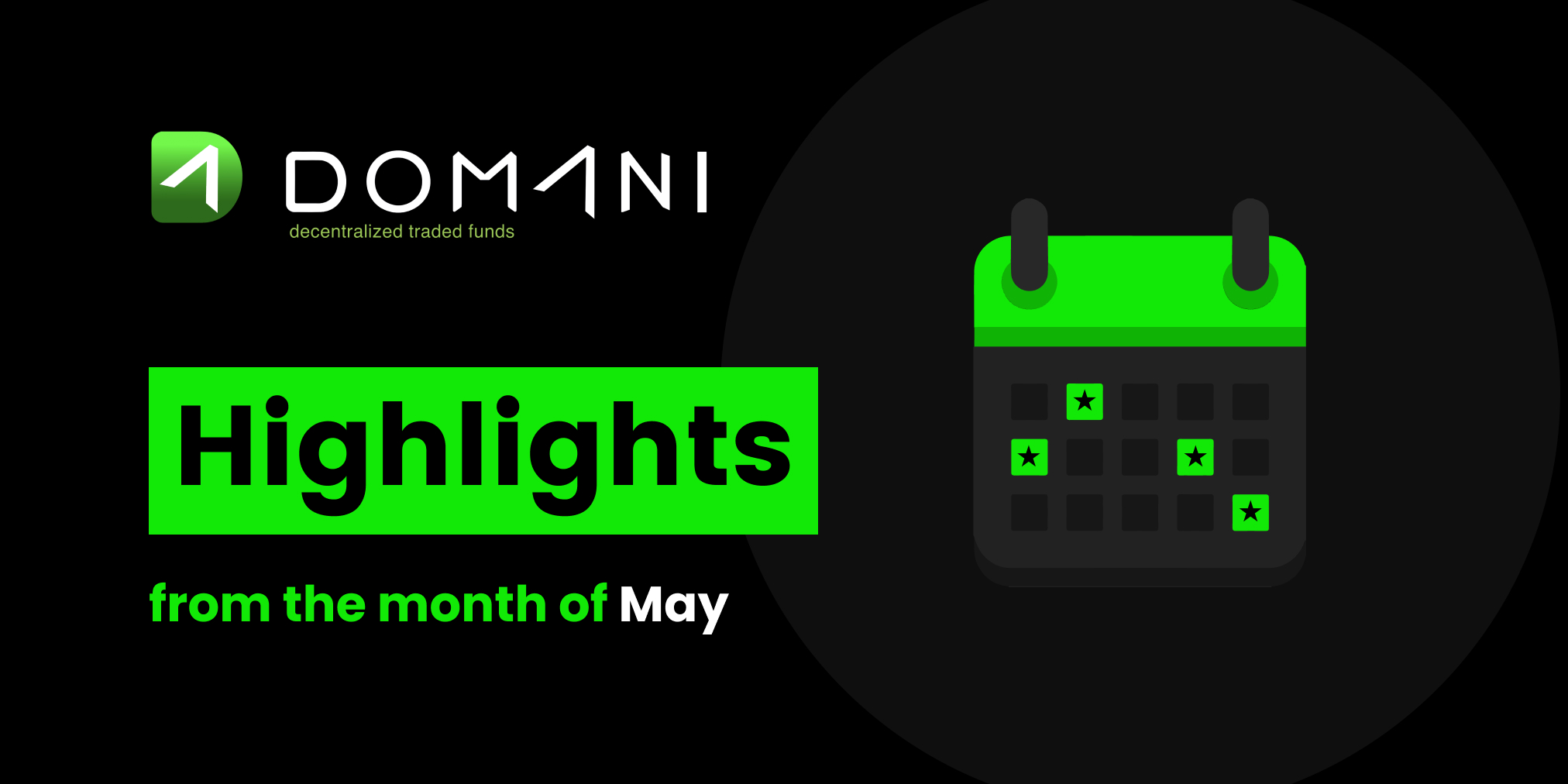 DOMANI - May 2022 Recap - DOMANI Protocol