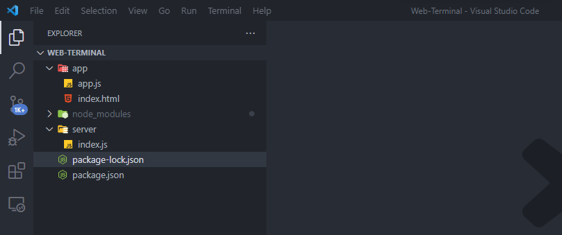 Web Terminal with Xterm.JS, node-pty and web sockets.