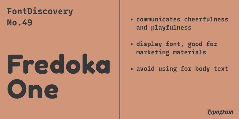 Reviewing Fredoka One: Round Sans Serif With a Friendly Tone ...