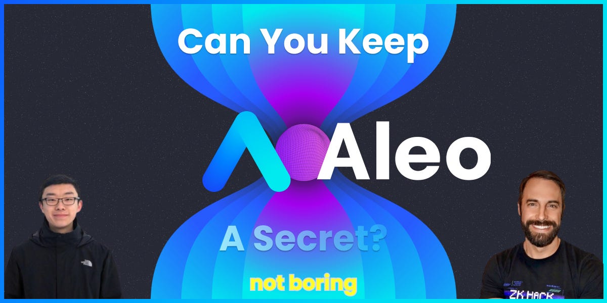 Aleo: Can You Keep a Secret?