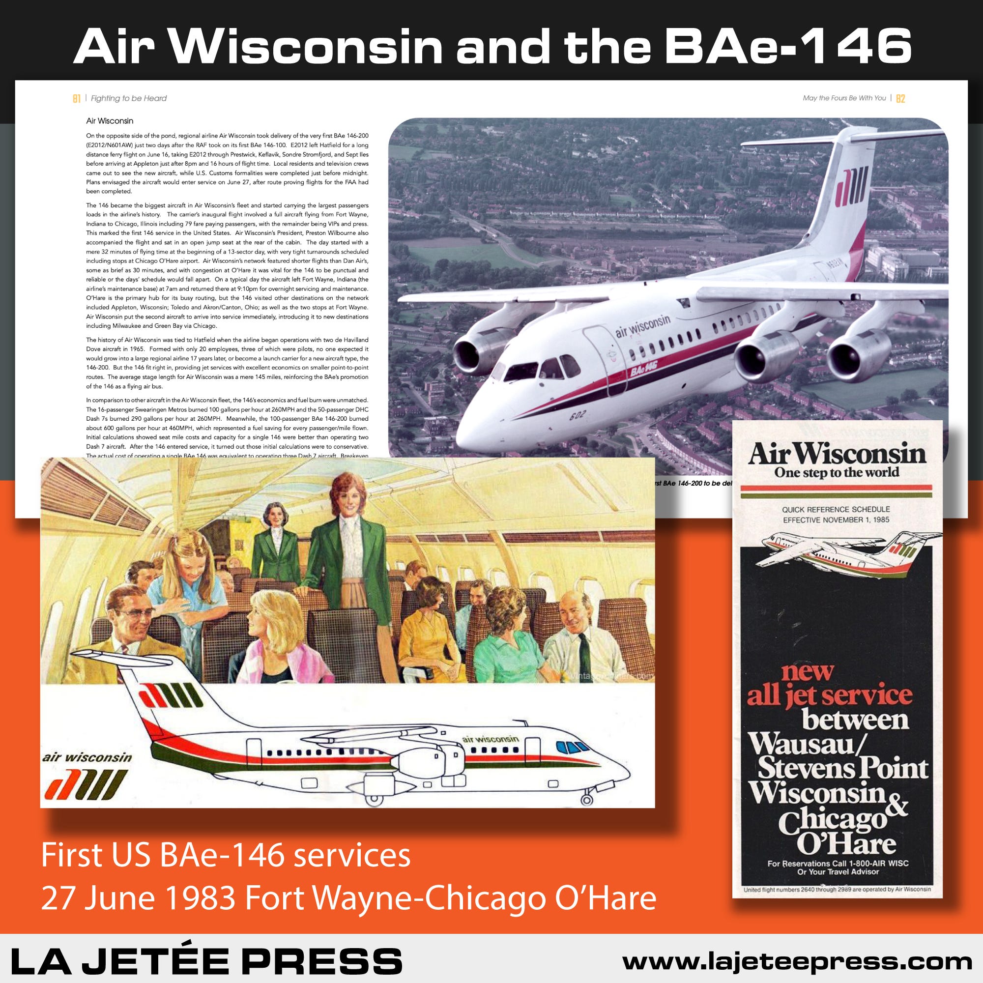 Air Wisconsin Launches the First US BAe-146 Services