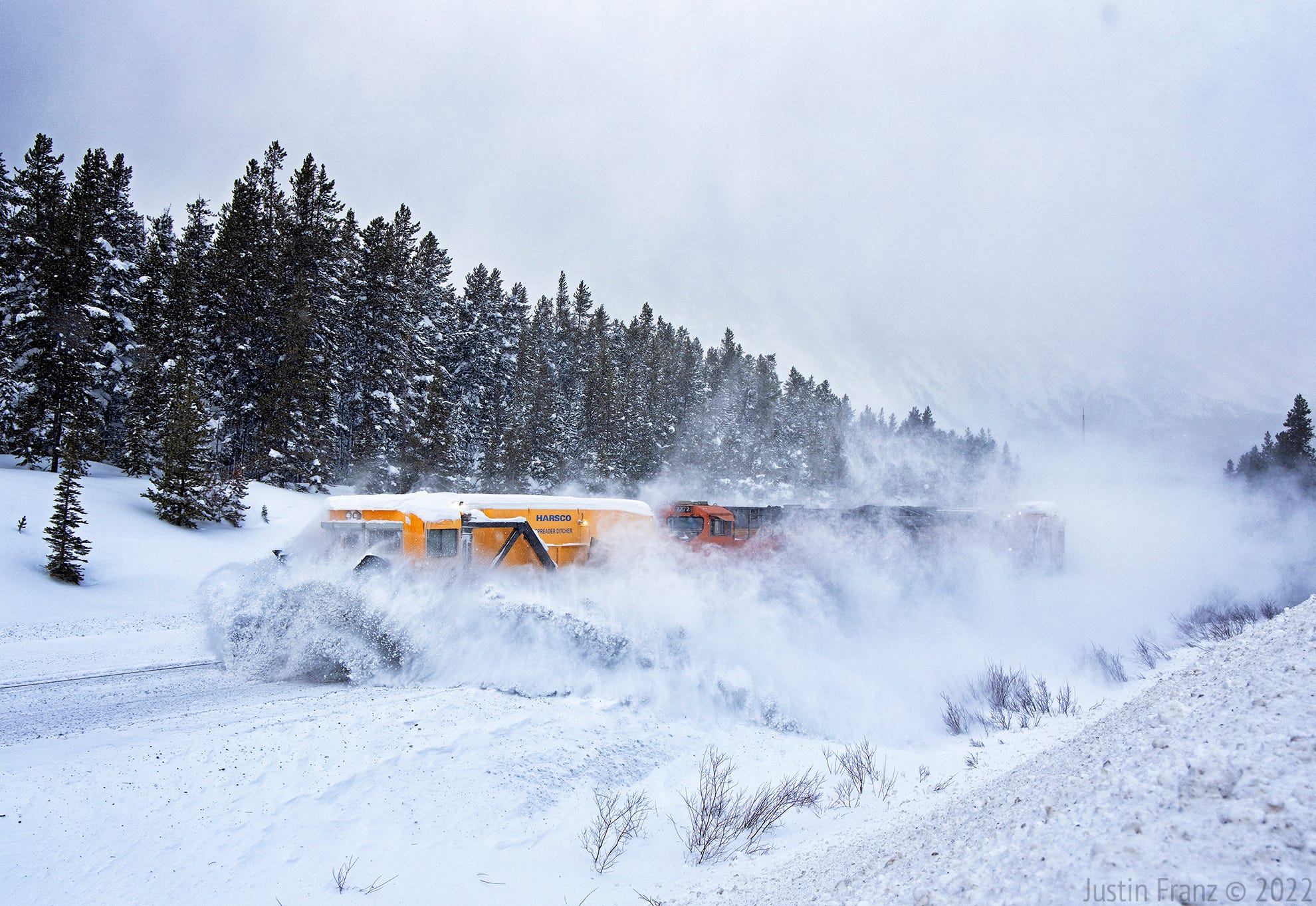 Winter on Marias Pass - Trackside with Justin Franz