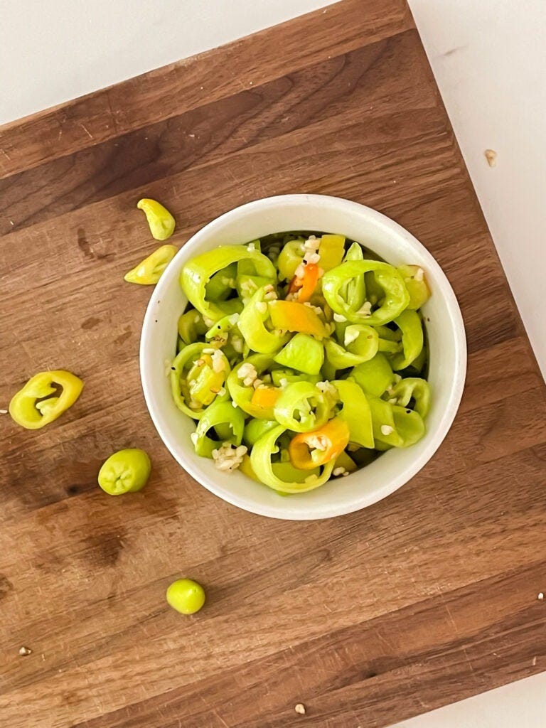 Quick Pickled Banana Peppers - by Emilee Wright