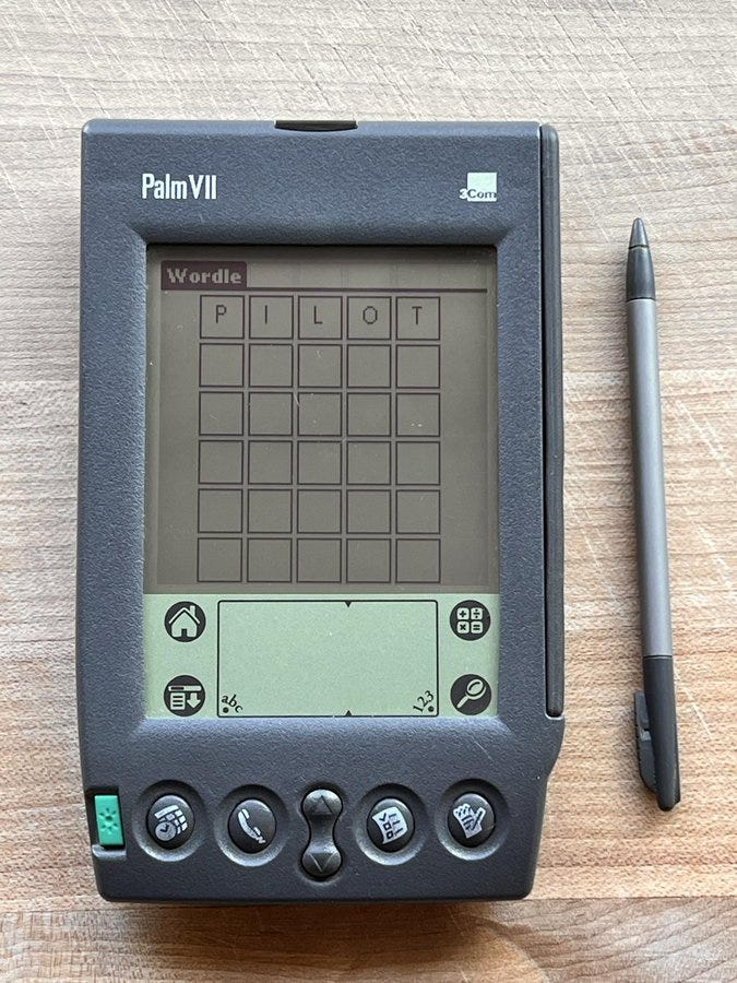 Wordle ported to Windows 3.1, PalmOS, DOS, Linux Terminal... and much more.