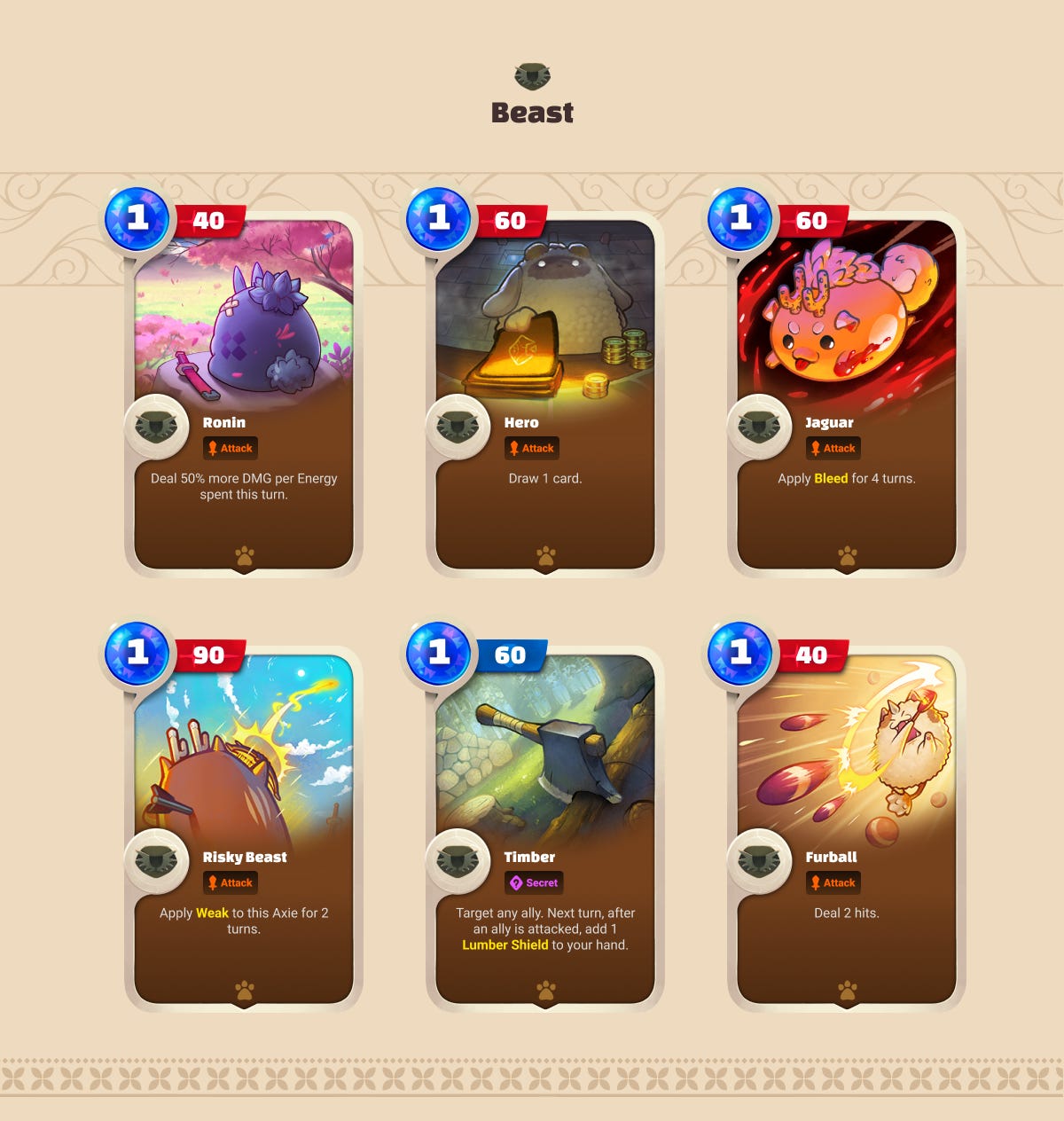 Origin Sneak Peek: Back Cards! - by Axie Infinity