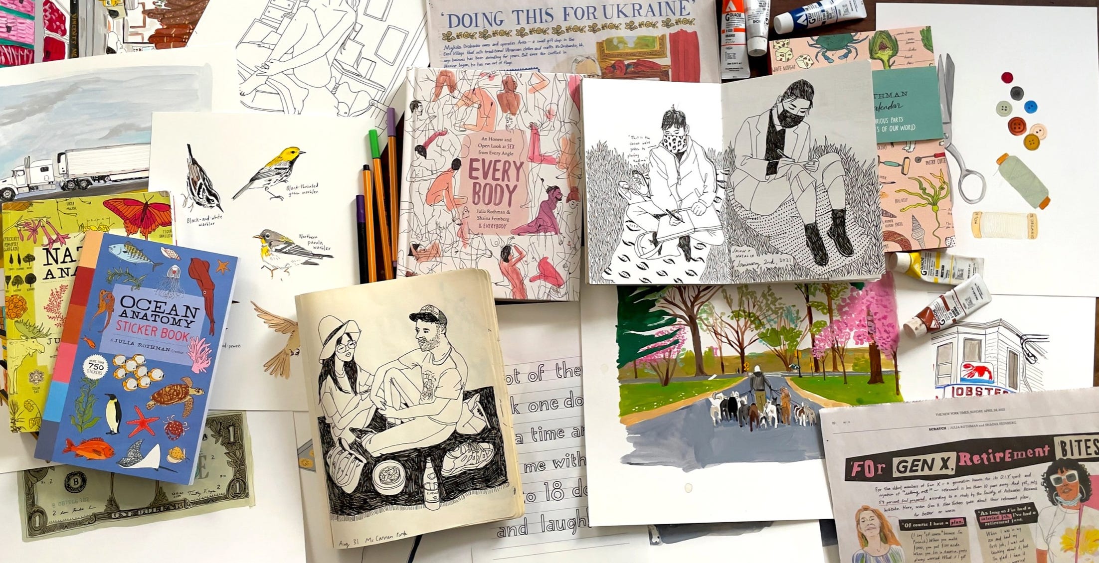 GUT Visiting Artist: Julia Rothman - by Wendy MacNaughton