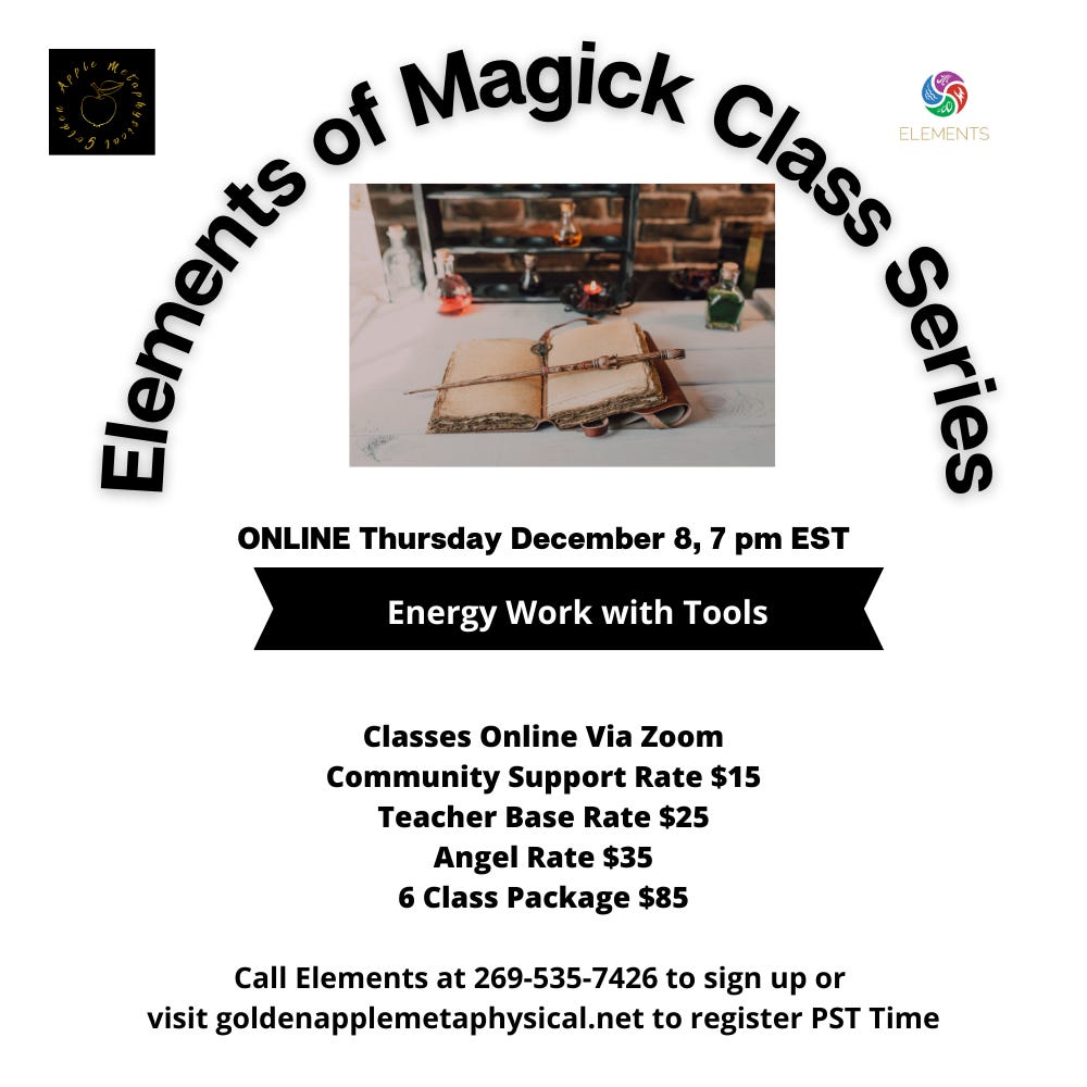Elements of Magick: Energy Work with Tools
