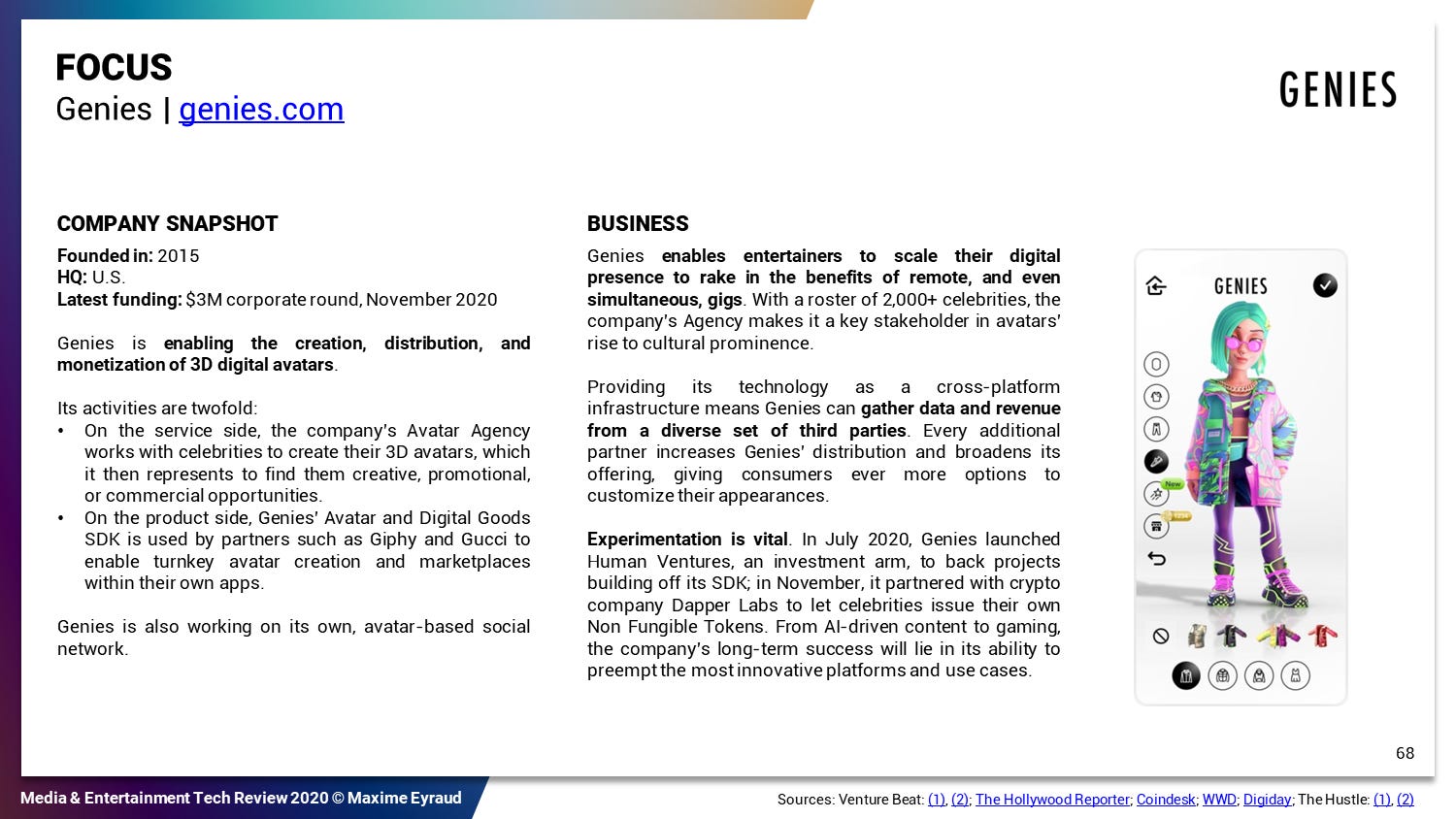 Media & Entertainment Tech Report: 2020