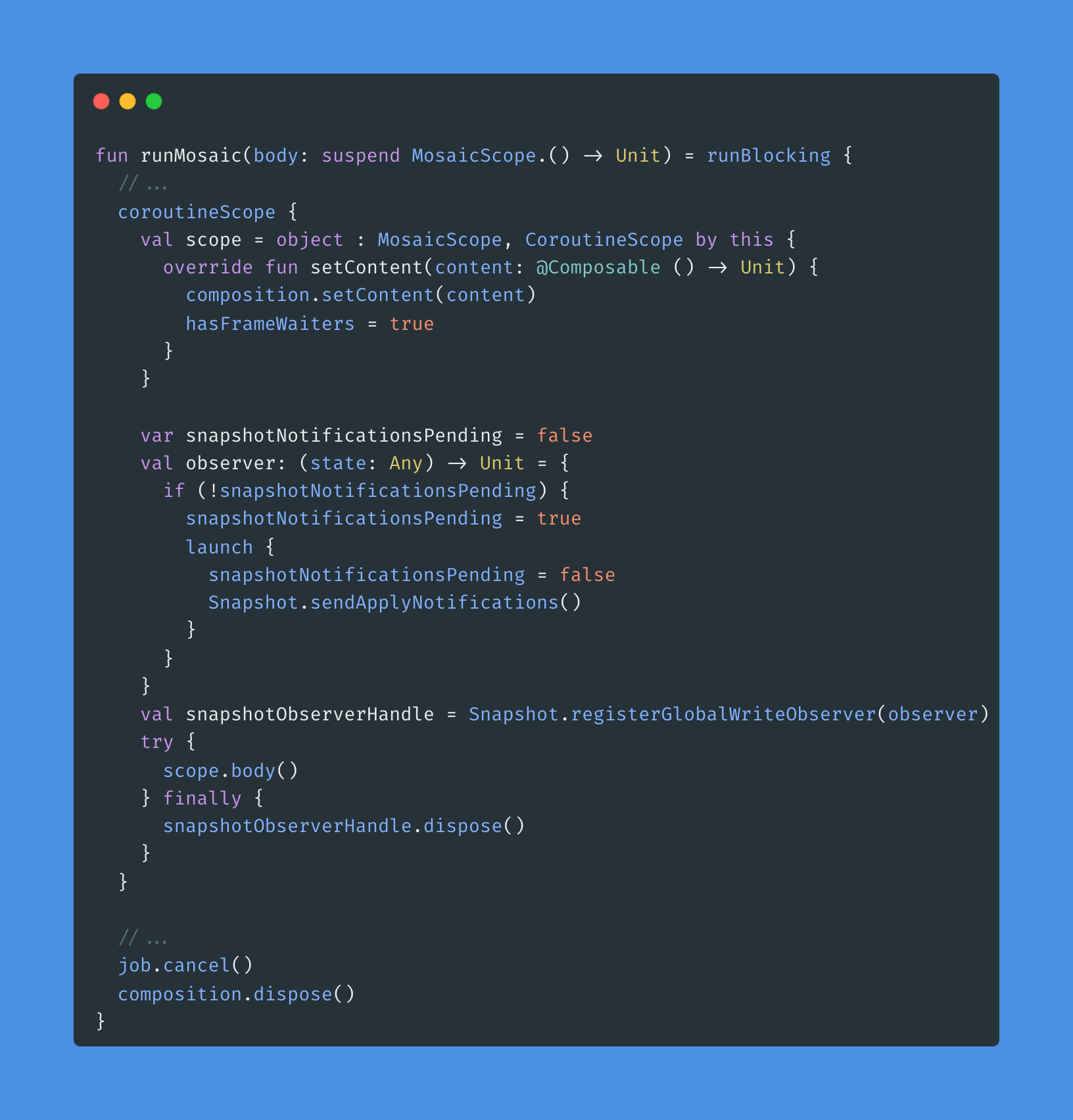 Writing a custom client library for the Compose runtime